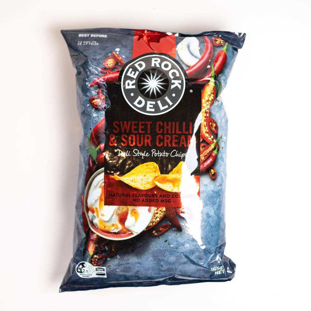 Red Rock – Sweet Chilli & Sour Cream Flavoured Chips (90g/bag | 12bags ...
