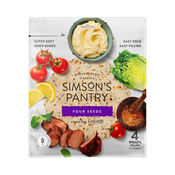 Simson’s Pantry – 4 Seeds Herb Wrap (180g/pack | 20packs/case) – by ...